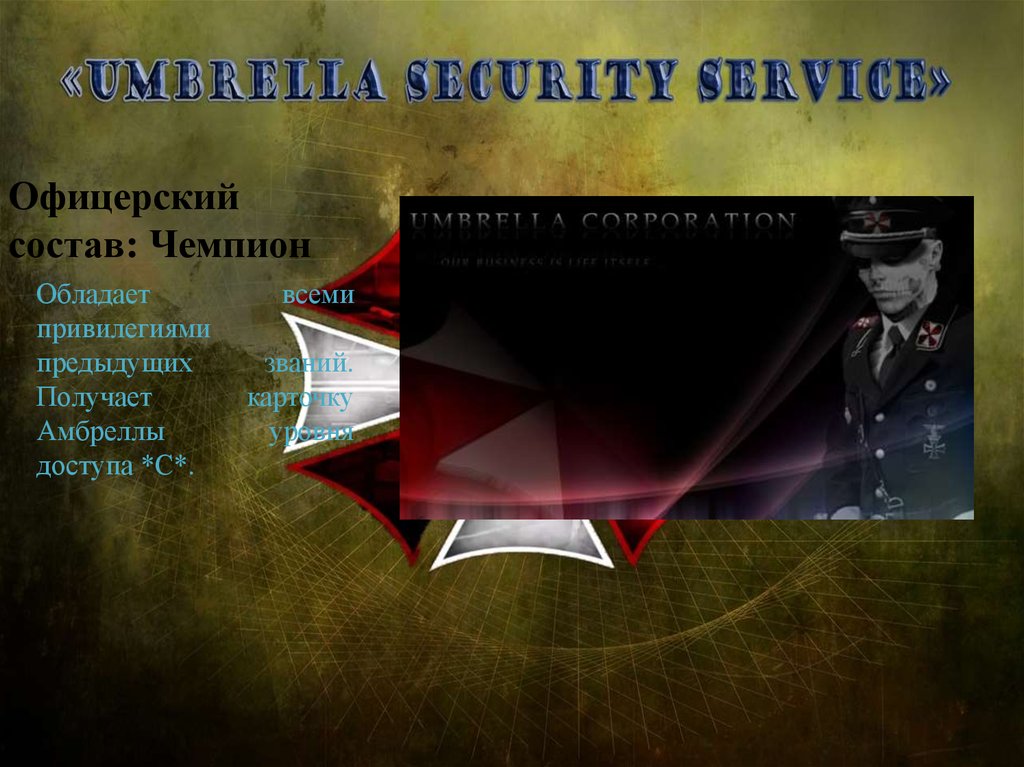 «Umbrella Security Service». Информационный комплекс 1.0 - презентация ...