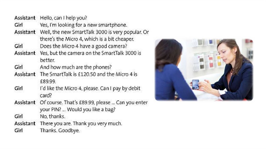 Shopping - online presentation