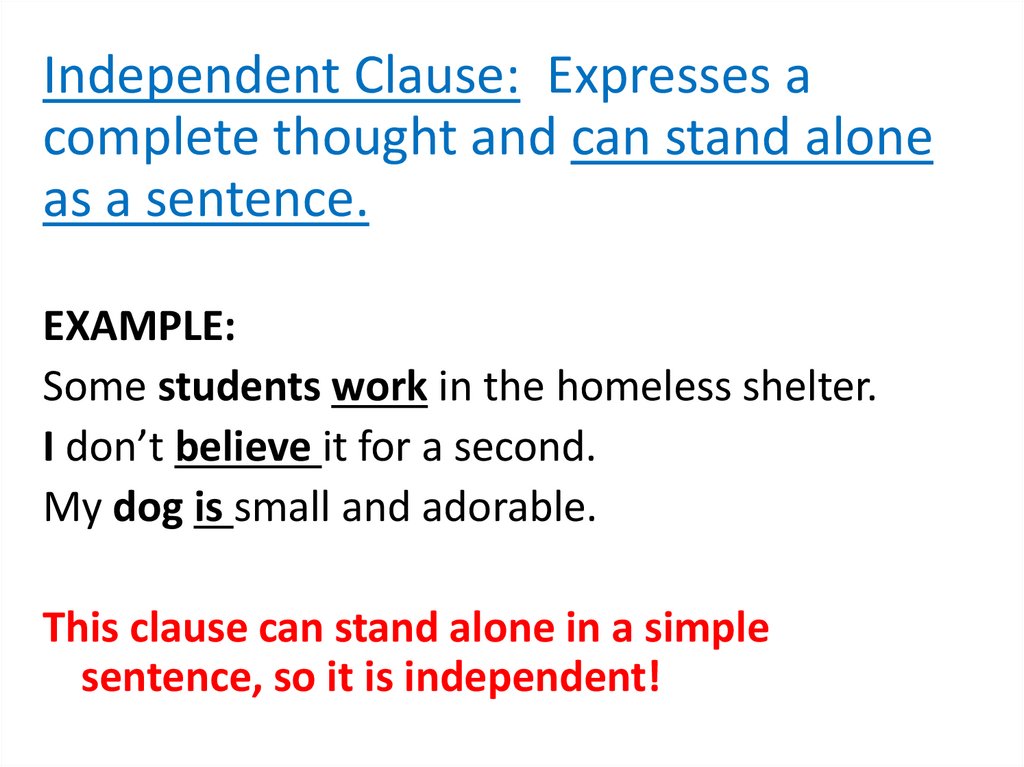 Types Of Clauses In Sentences Online Presentation