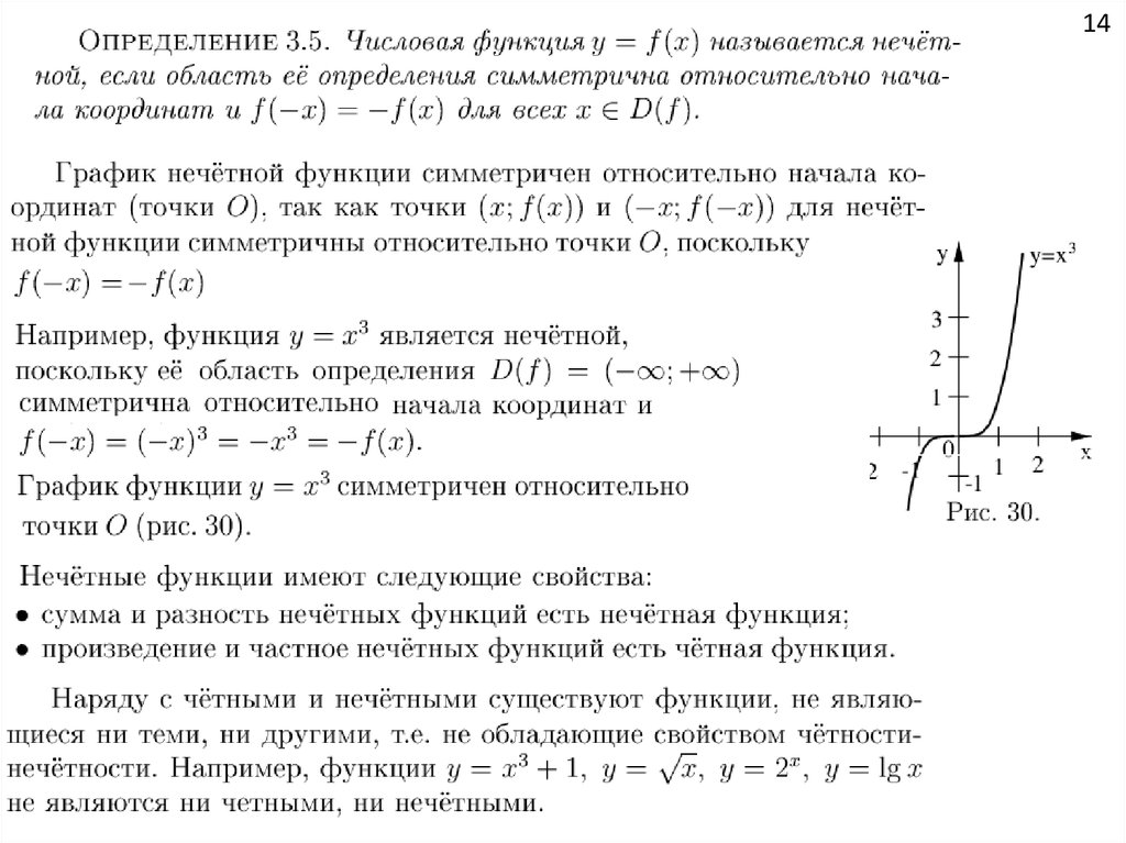 Функции одной и нескольких переменных - online presentation