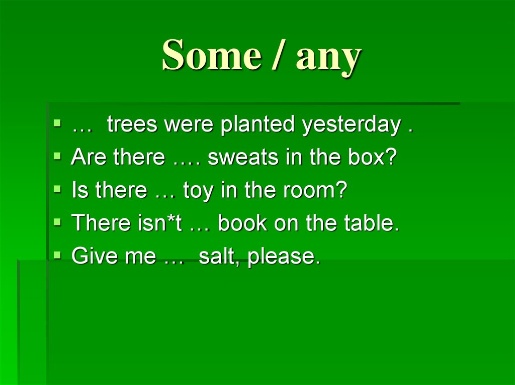 Some Any Much Many Little Few 