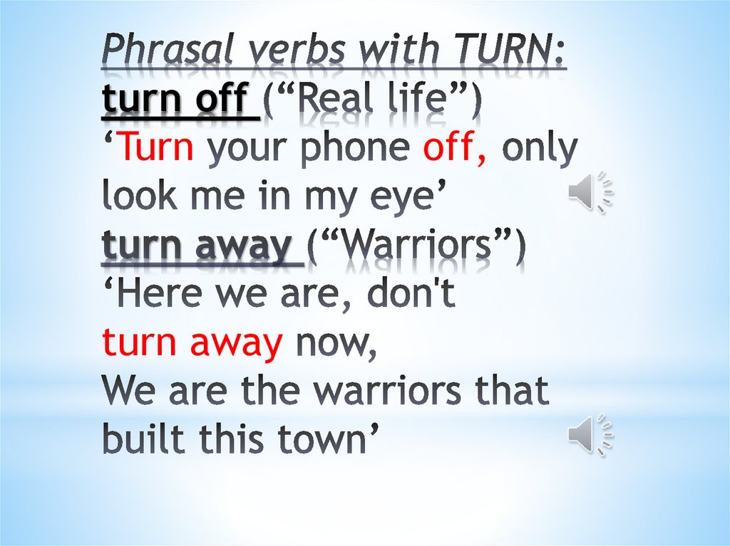 Phrasal Verbs In The Lyrics Of Imagine Dragons Online Presentation