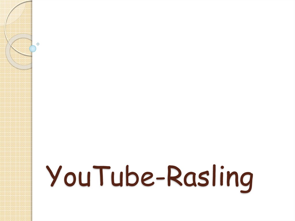 YouTube-Rasling выпуск 02 - online presentation