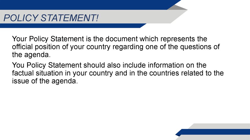 Policy Statement 