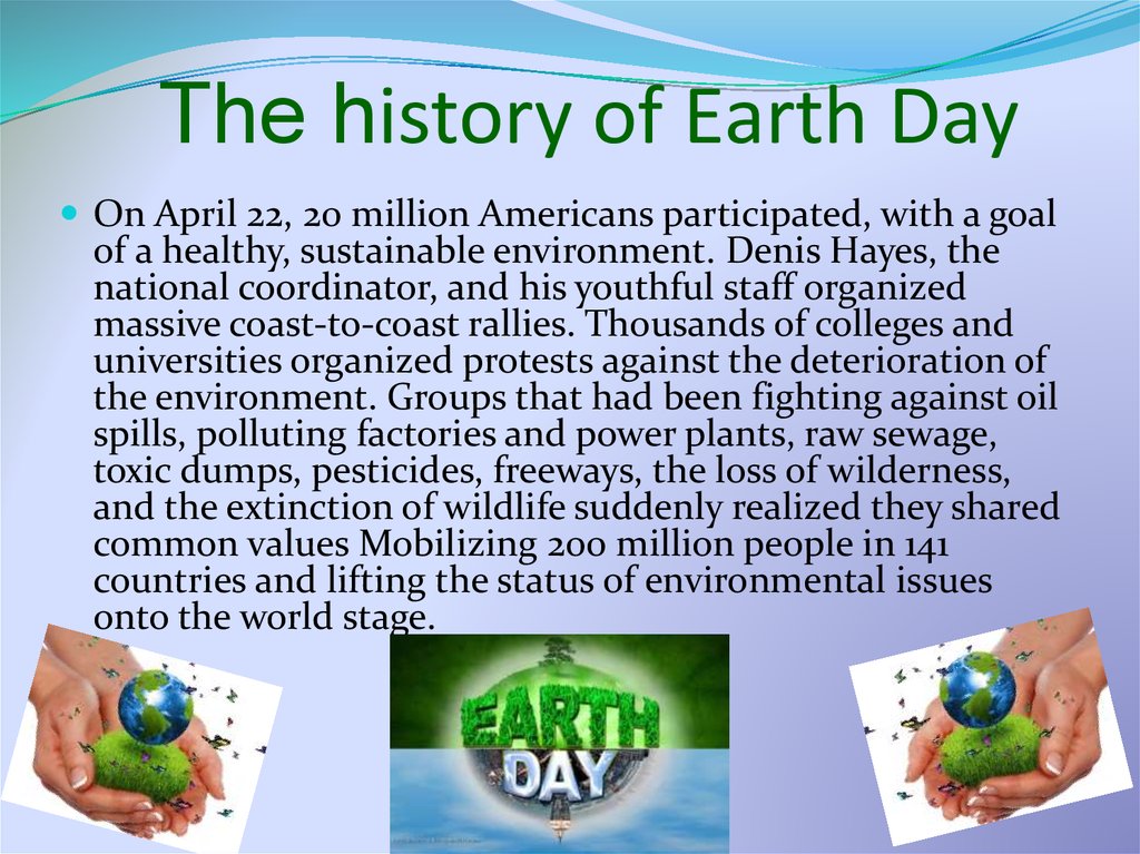 The History Of Earth Day 