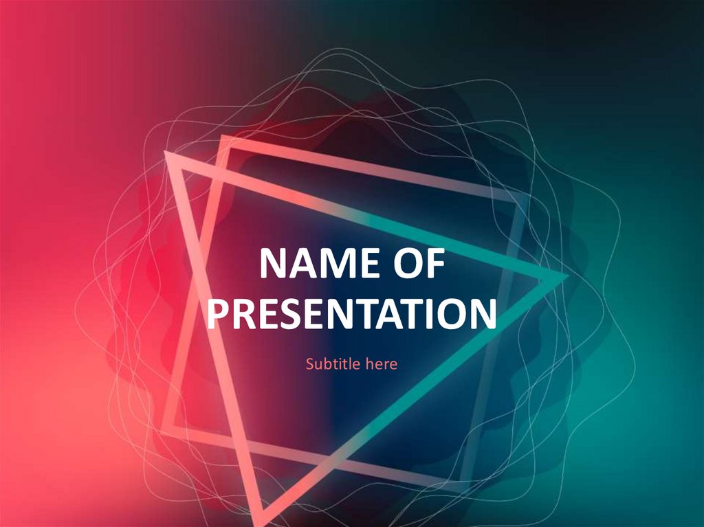 Name Of Presentation 