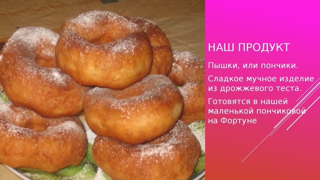 Пончики (Пышки) - презентация онлайн