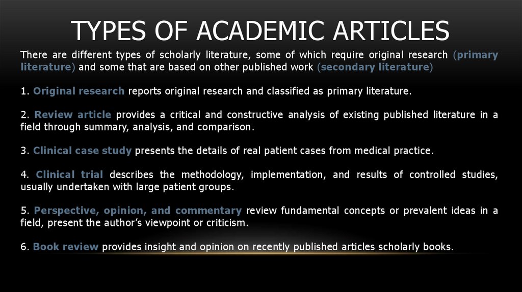 Academic Articles Writing And Analysis Online Presentation