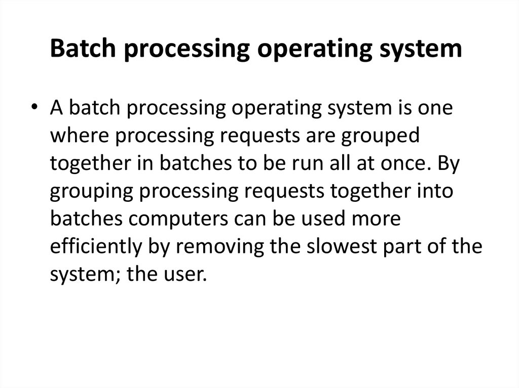 Operating System Types 